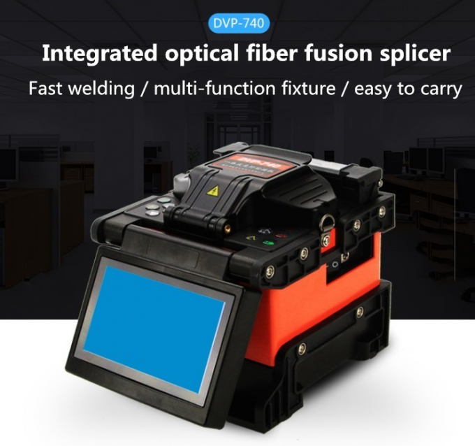 Automatic Optical Fiber Fusion Splicer , DVP 740 Splicing Machine For Sm Mm
