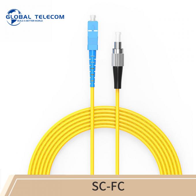 UPC FC To SC Fiber Patch Cord Single Mode Ceramic Ferrule