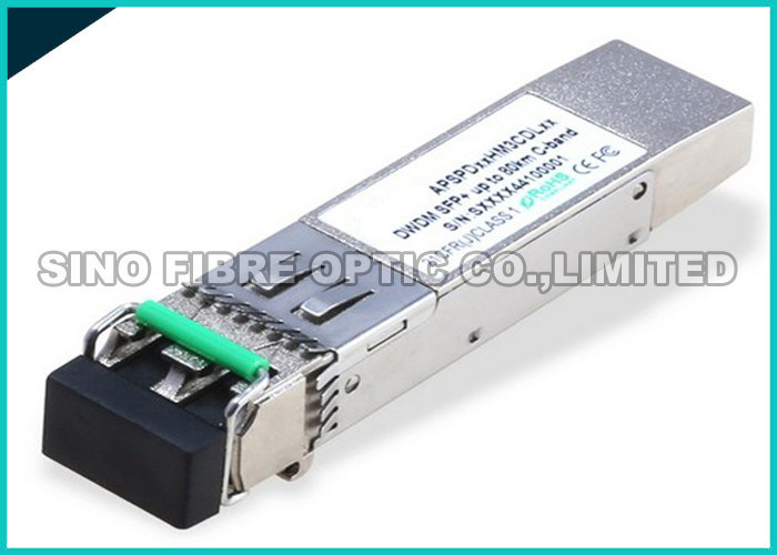 10Gbps SFP+ Single Mode Fiber Transceiver Dual LC 80km 1550nm Laser