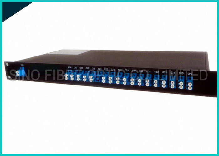 1 U Rackmount DWDM Multiplexer , Fiber Mux Demux 18 Channels For ...