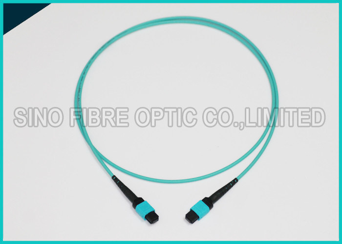 3.0mm 100Gbps 24F MPO MTP Mating Fiber Optical Multimode OM3 Trunk ...