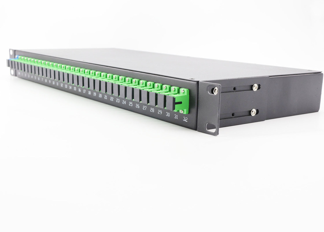 Frame Type Fiber Optic PLC Splitter , Rack - Mountable PLC Splitter Module