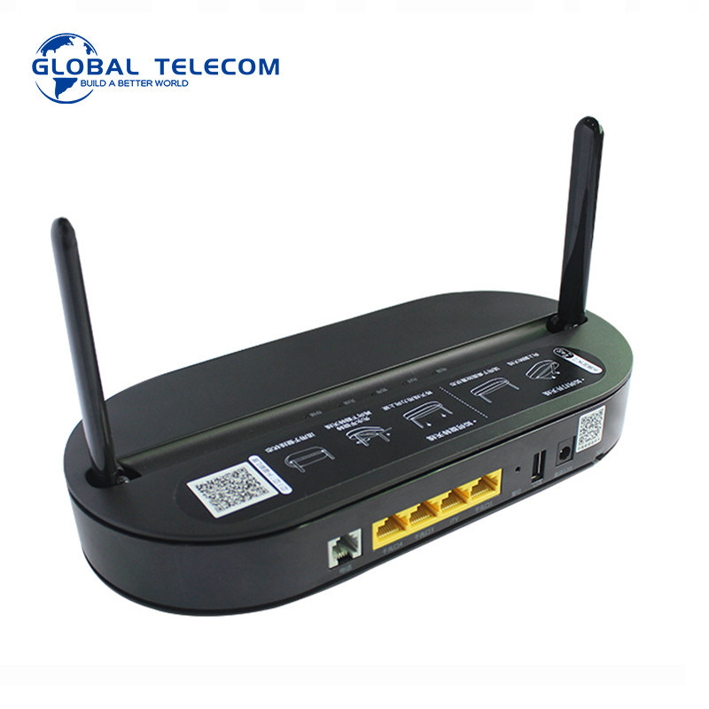 FTTH FTTB FTTX ONU Modem Fiber Optic , 4GE POTS 2.4G/5G WIFI Gpon ONU ...
