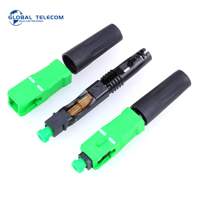 SM MM OM3 Optical Fiber Fast Connector , FTTH Fiber Optic Quick Connectors