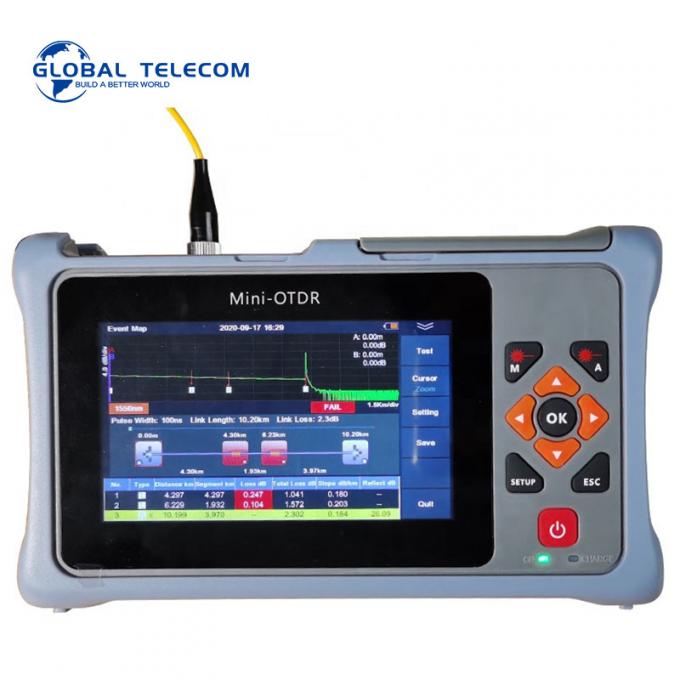mini 60km OTDR Testing Machine , 10W Fiber OTDR Testing Equipment