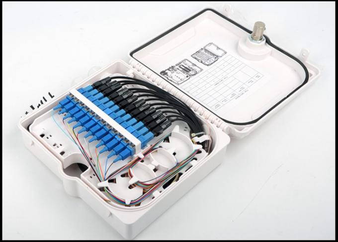 ODP Outdoor Fiber Optic Distribution Box 12 Ports Wall / Pole Mounted