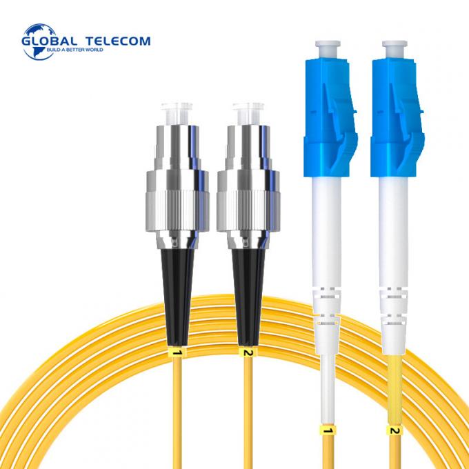 65dB APC Fiber Optic Patch Cord , PVC Simplex And Duplex Fiber Optic Cable